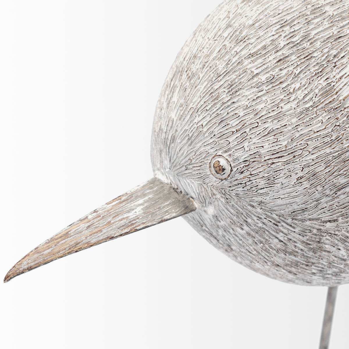 The Snipe II - Off White Resin Bird – Vintage Feather