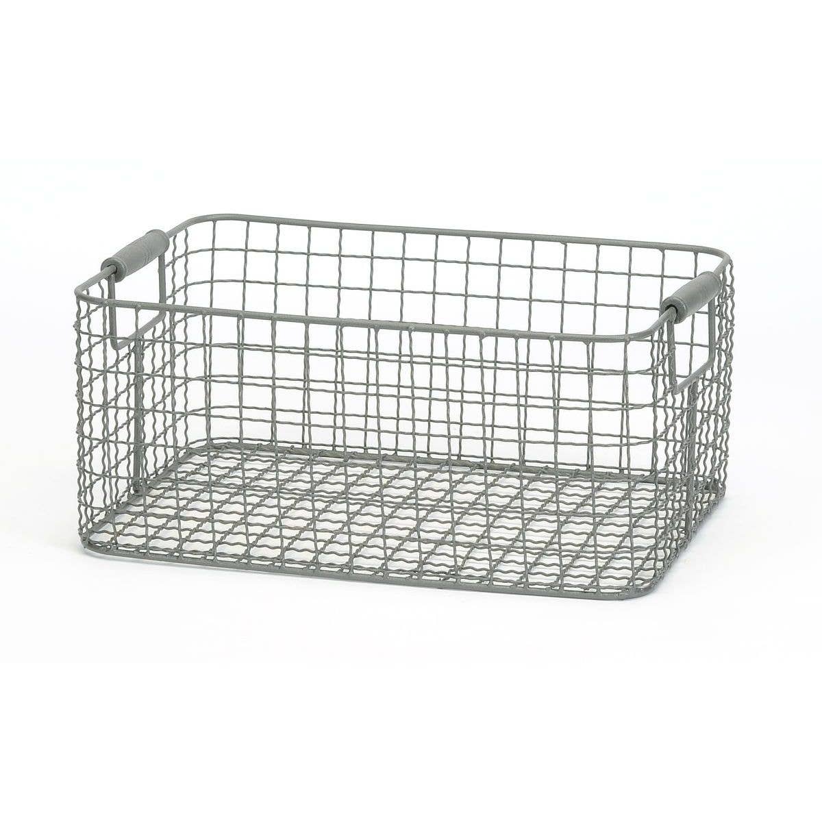 Tall Rectangular Wire Basket – Vintage Feather