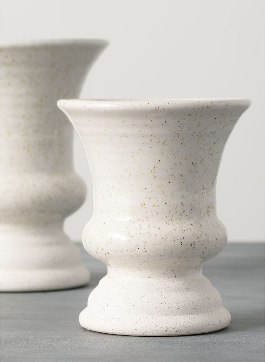 Ceramic Fluted Vase (Set of 2) – Vintage Feather