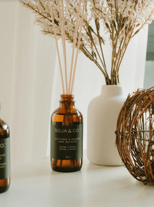 SOJA&CO - Reed Diffuser - Matcha + Spices – Vintage Feather